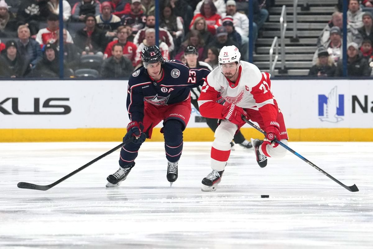 Why does Dylan Larkin wear jersey number 71?