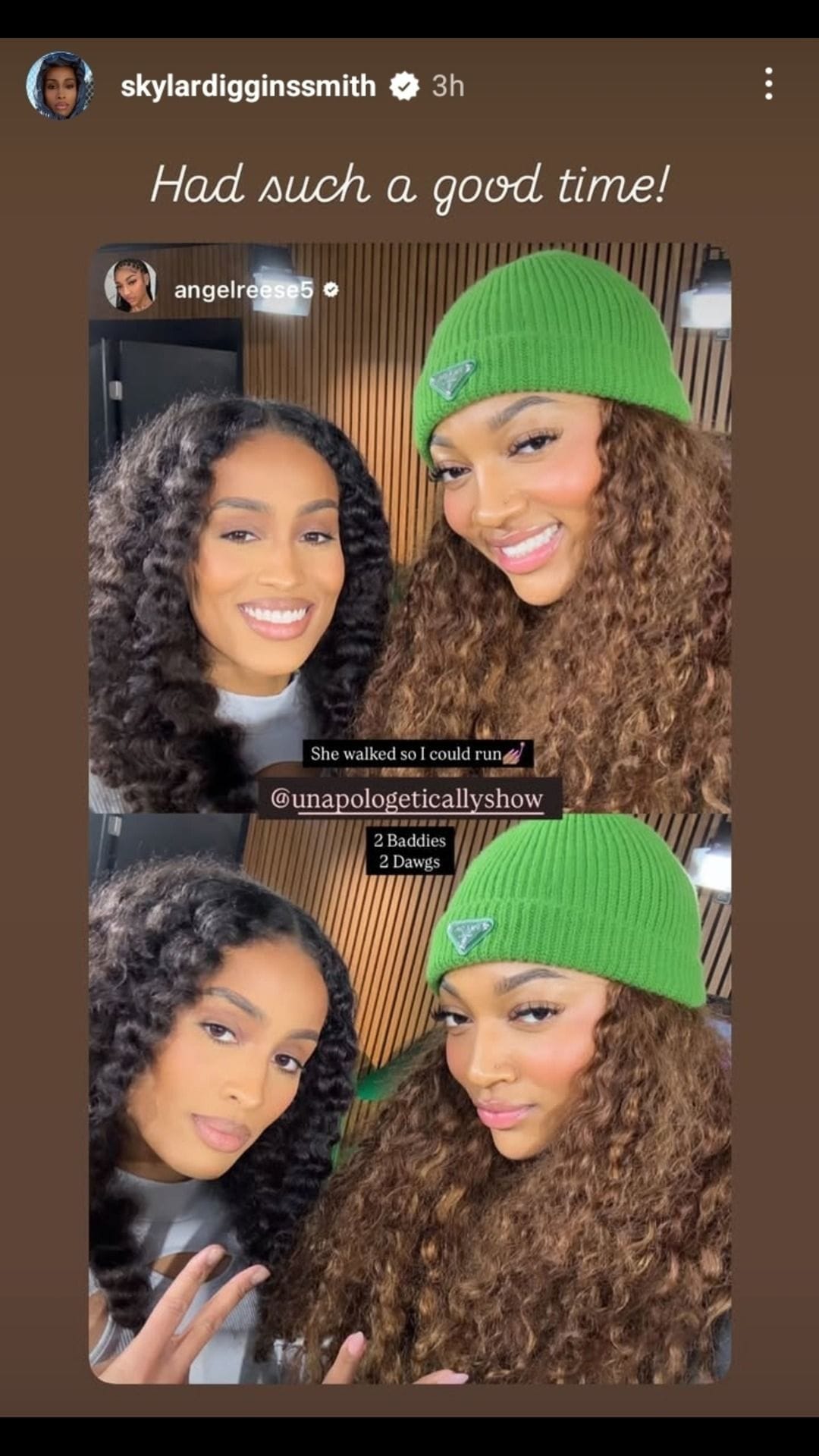 Skylar Diggins-Smith drops 5-word reaction after appearing in Angel ...