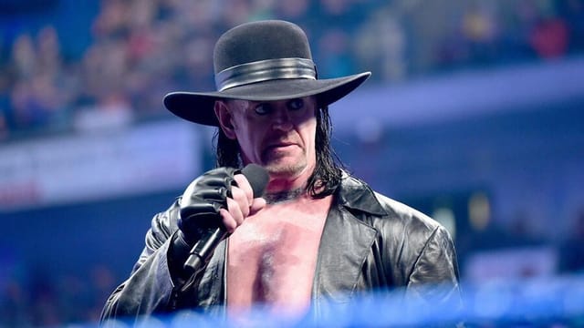 The Undertaker backstage at WWE SmackDown; sends two-word message on X ...