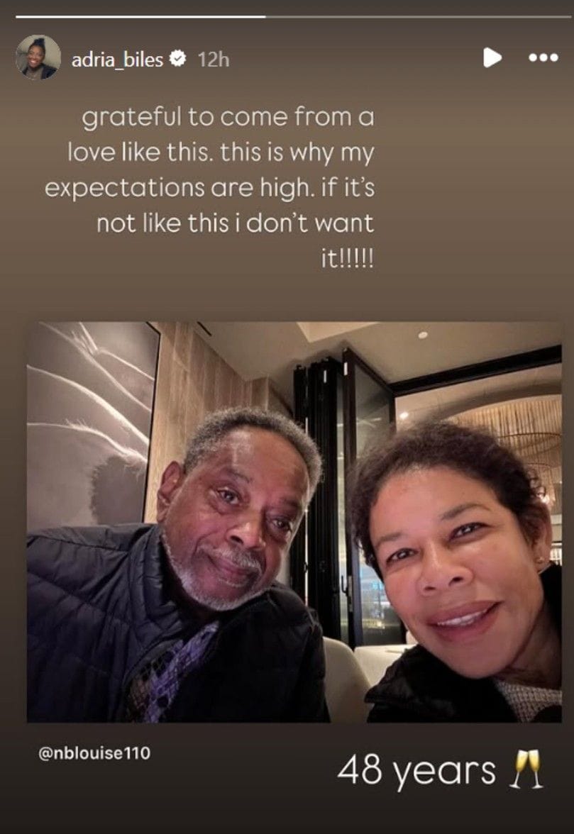 Simone Biles' sister Adria pens heartfelt note on 48th wedding ...