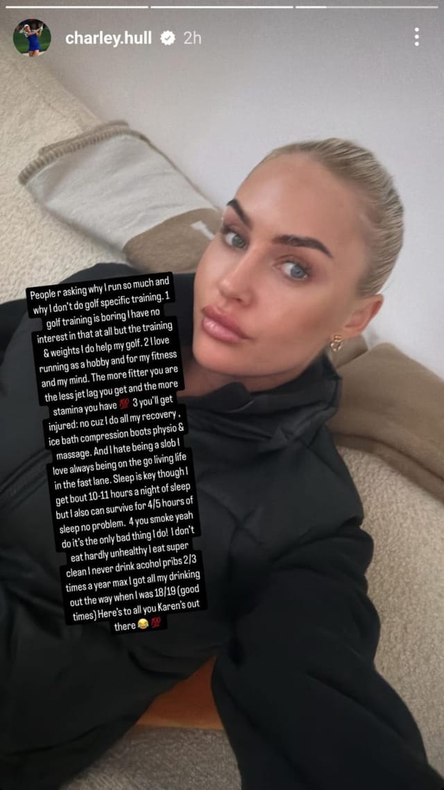 “Only bad thing I do”: Charley Hull defends her smoking after saying she has ‘no interest’ in ...