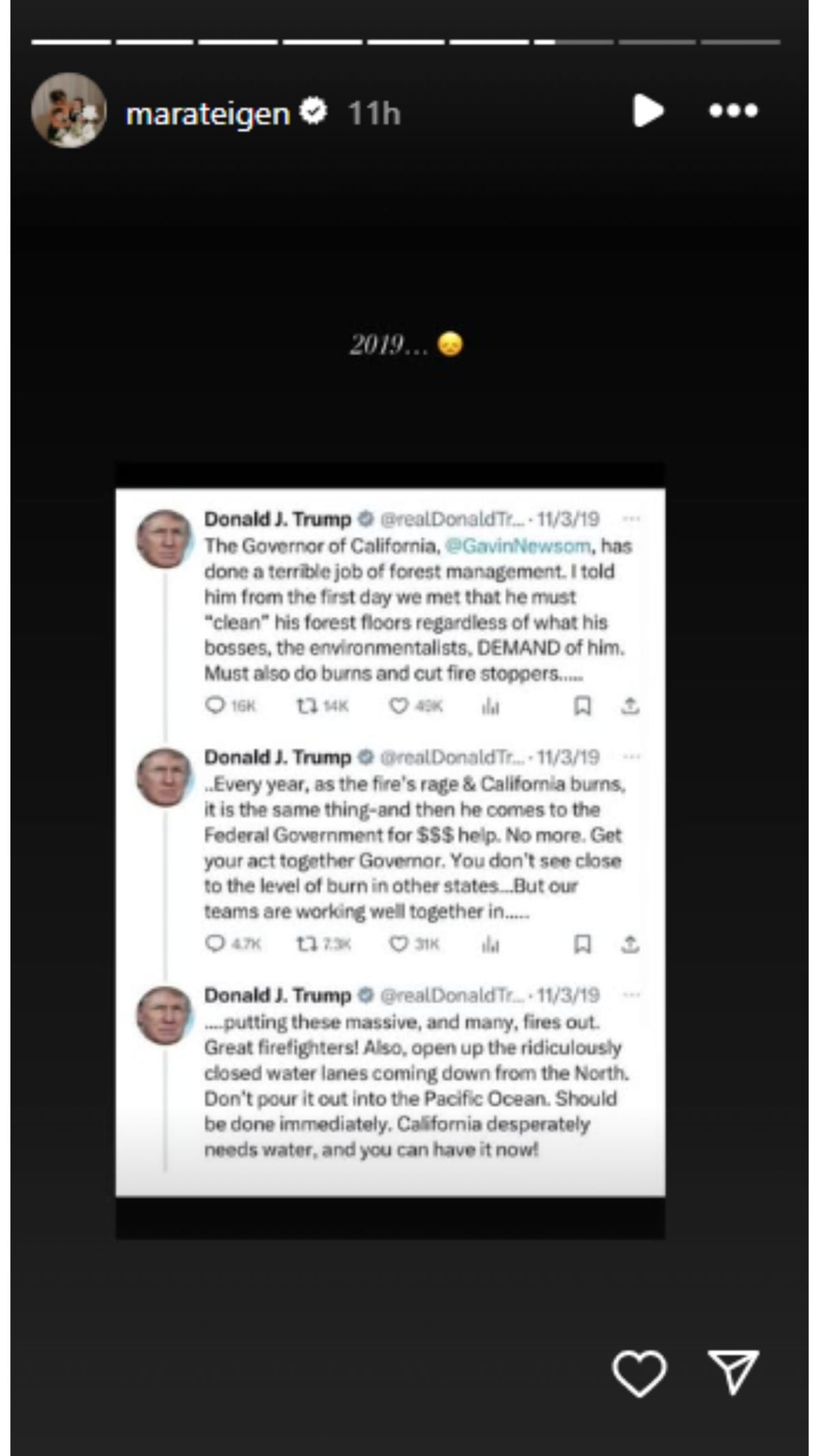 Evander Kane's fiancée Mara Teigen shares Donald Trump's old tweets on ...