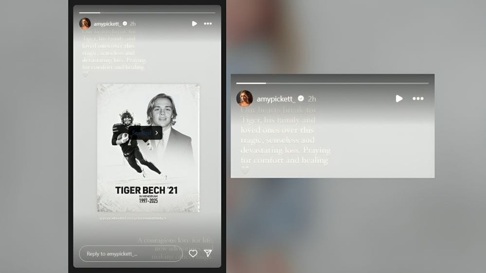 Kenny Pickett's wife Amy grieves loss of late Princeton football player ...