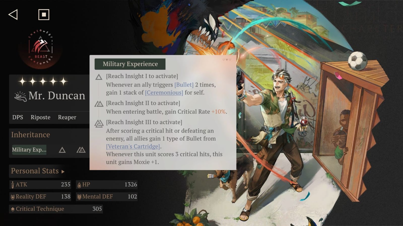 Reverse 1999 Mr. Duncan build guide: Skills, best Psychubes, Insight ...