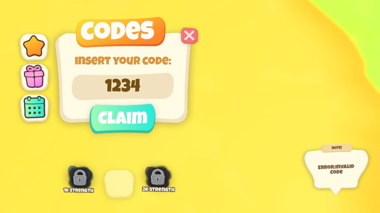 Squishy Warriors codes