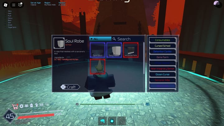 How to get Soul Robe in Jujutsu Infinite