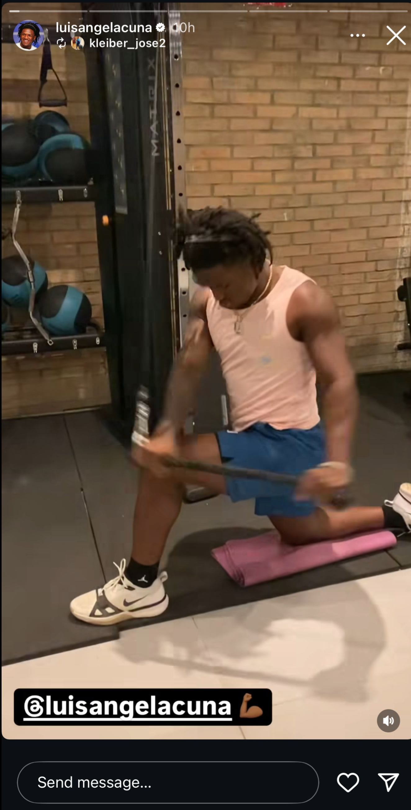 Ronald Acuna Jr.'s brother Luisangel shows off intense gym workout ...