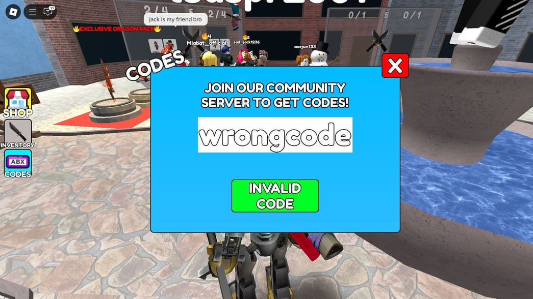 Murderers VS Sheriffs codes (March 2026)