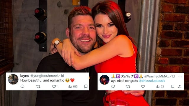 "How beautiful and romantic" - MMA X explodes as Dricus du Plessis ...