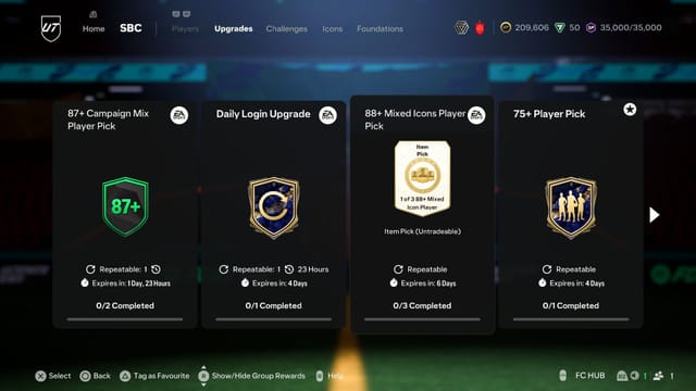 EA FC 25 88+ Mixed Icons player pick SBC: All tasks and cheapest solutions