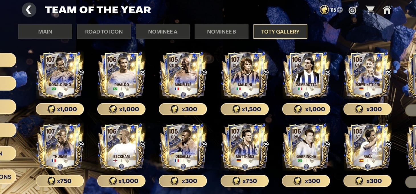 Leaked EA FC Mobile TOTY Week 3 Icon cards: Legends Buffon, Bale, Drogba, and others might arrive