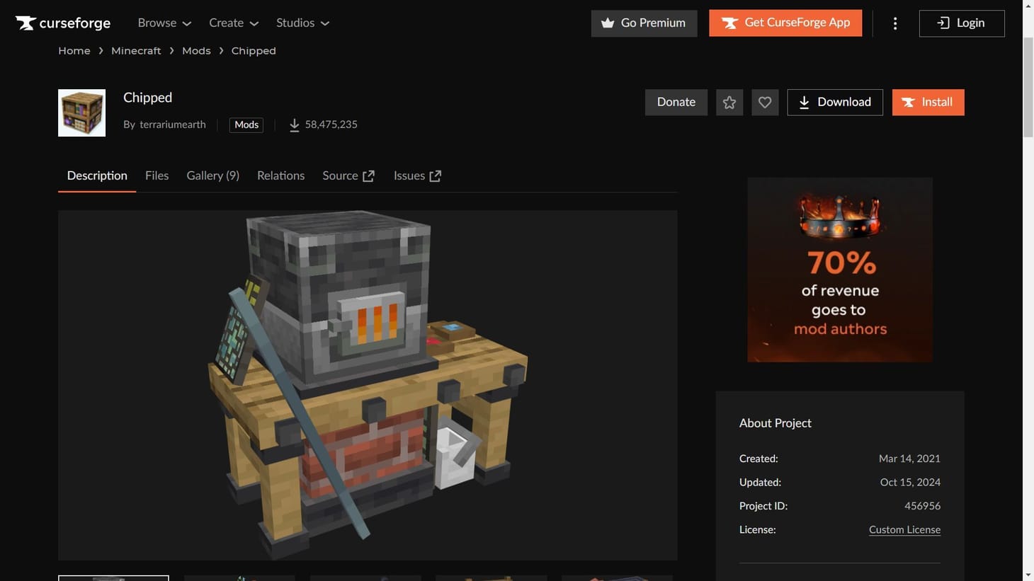 Minecraft Chipped mod: Features, list of workbenches, and installation ...