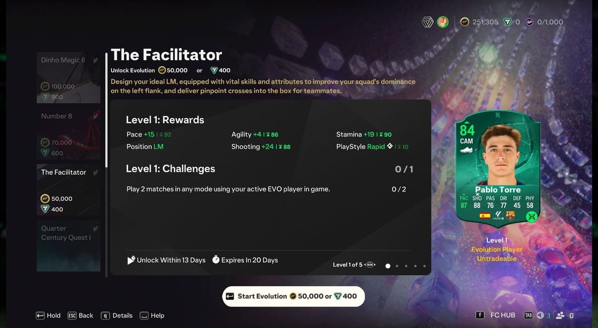 EA FC 25 The Facilitator Evolution guide: Best players to use, all upgrades, requirements, and more