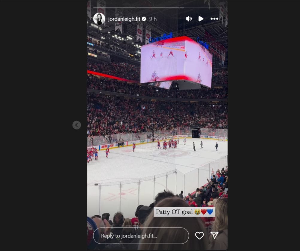 Patrik Laine's fiancee Jordan Leigh reacts to Montreal Canadiens ...