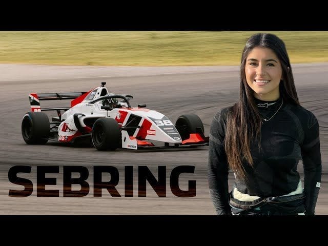 Hailie Deegan rocks in a black T-shirt with high-waist formal pants as ...