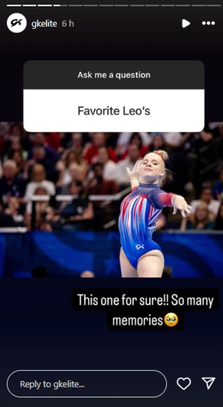 Joscelyn Roberson reveals her favorite leotard in Q&A session