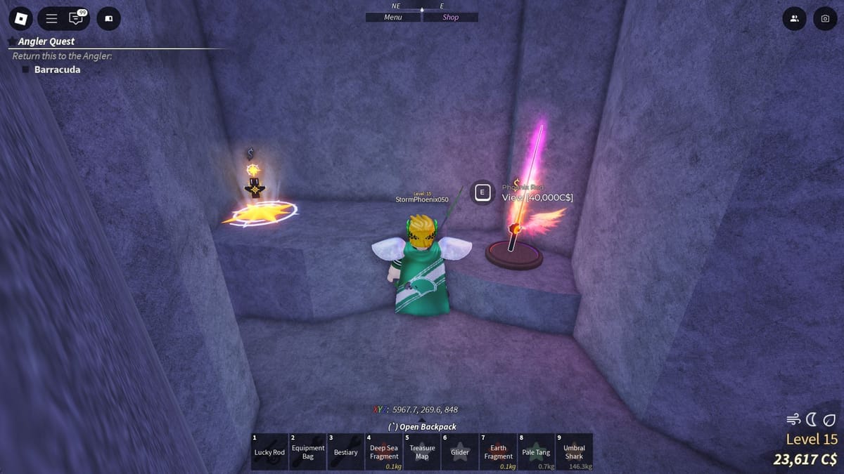 How to get Phoenix Rod in Fisch