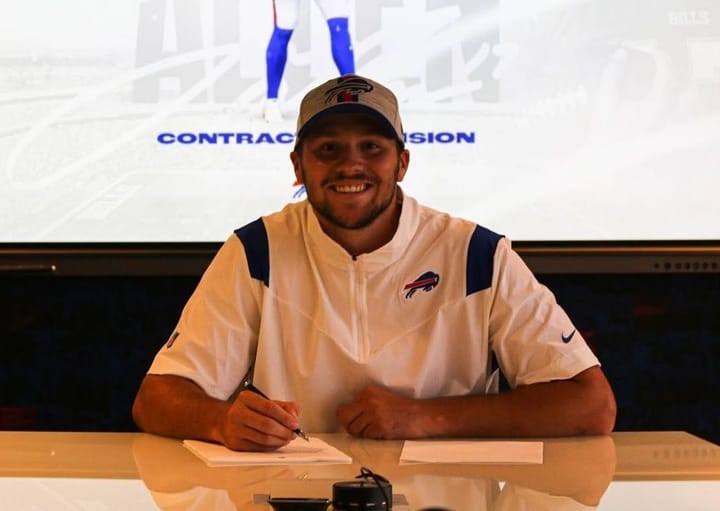 Josh Allen’s Contract Breakdown, Salary Cap Details, Bonuses, Terms & More