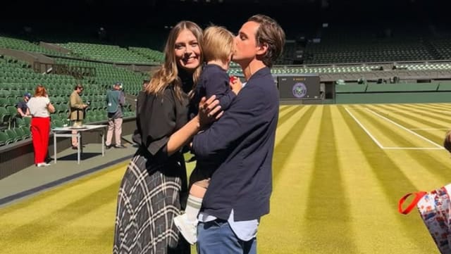 Maria Sharapova's fiance Alexander smitten over Russian & son Theodore ...