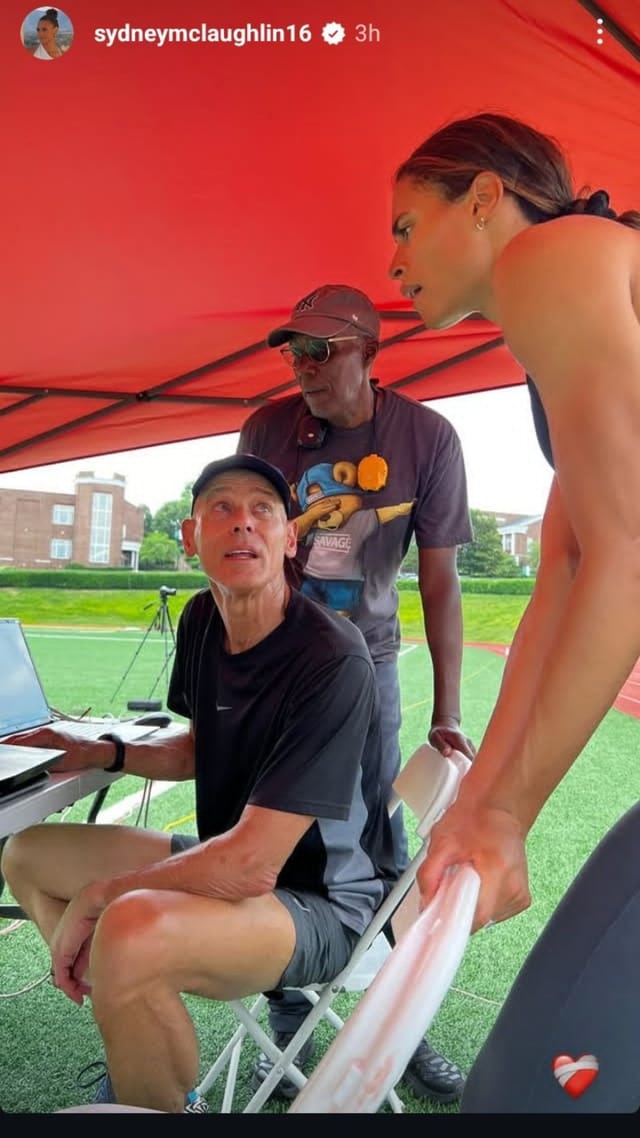 Sydney McLaughlin-Levrone shares unseen picture with Ralph Mann as she pays tribute to the ...