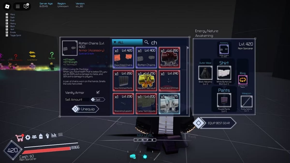 Jujutsu Infinite Gear guide: All Gear and how to get them