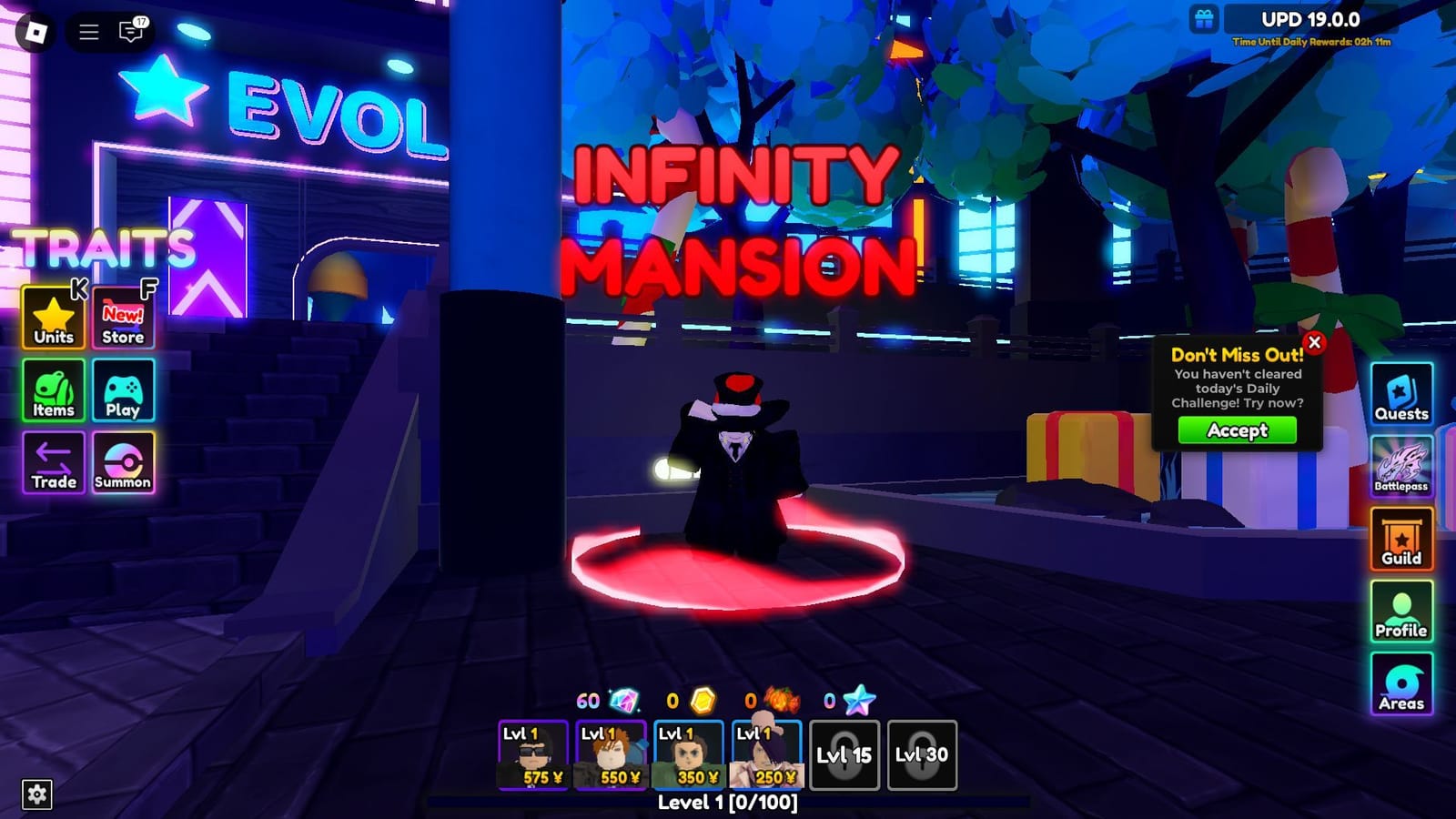 Anime Adventures Infinity Mansion guide