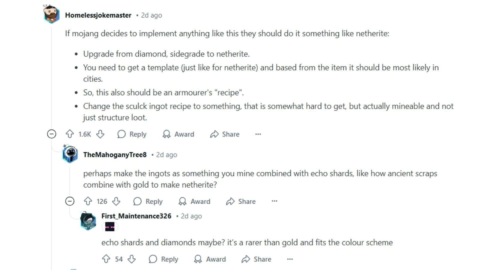 Minecraft player shares interesting concept for echo armor