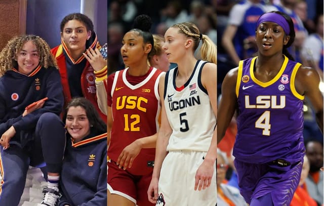 “JuJu Watkins, Hannah Hidalgo, Paige Bueckers, Kiki, Lauren Betts ...