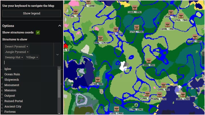 How to find any structure in Minecraft