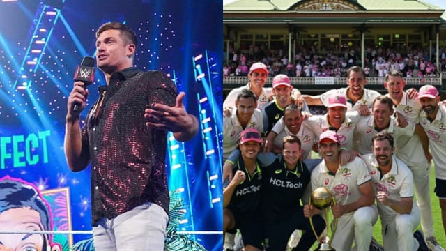 WWE Superstar Grayson Waller reacts to Australia winning the Border ...