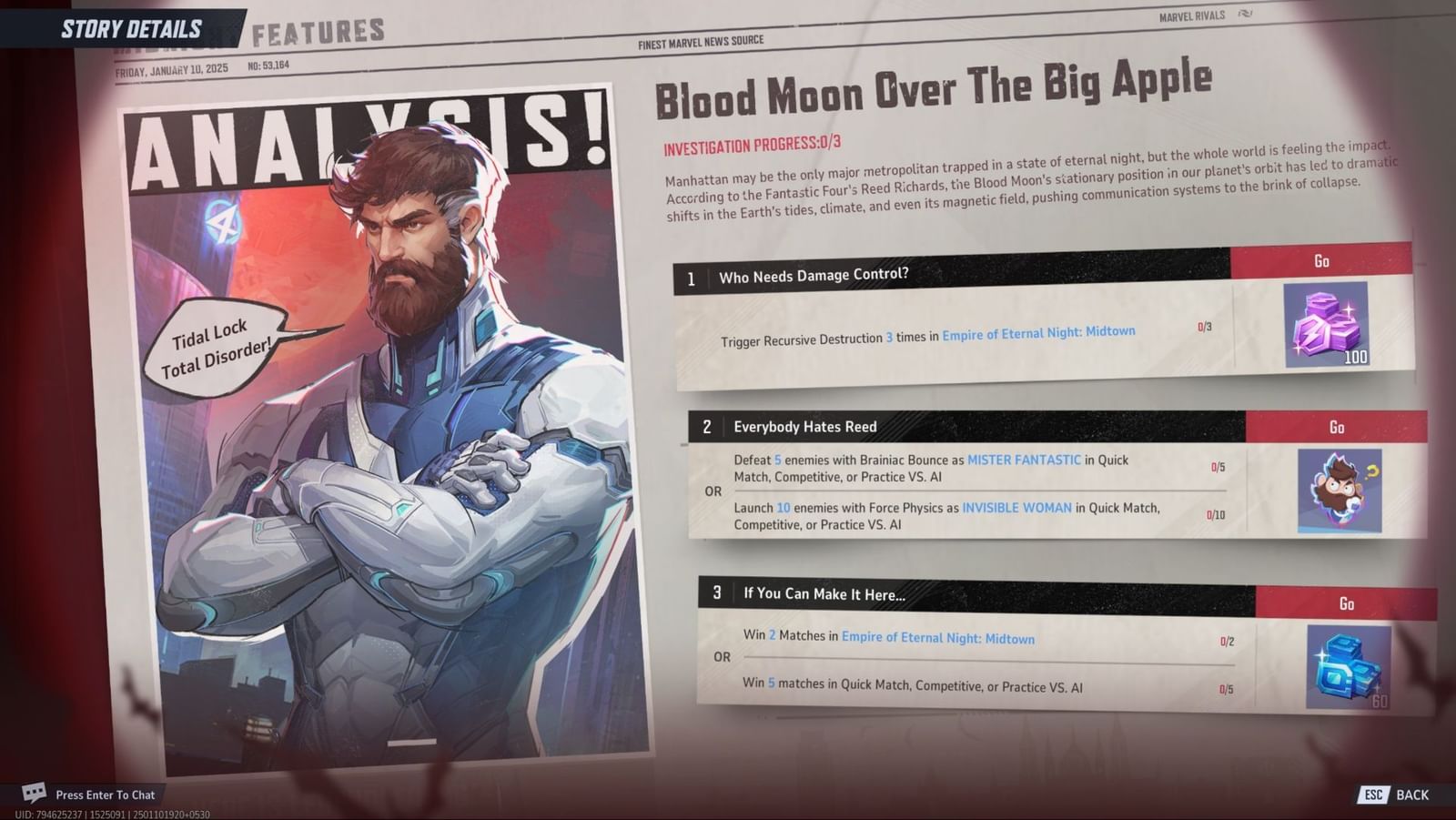 Marvel Rivals Midnight Features event guide: Rewards and how to complete