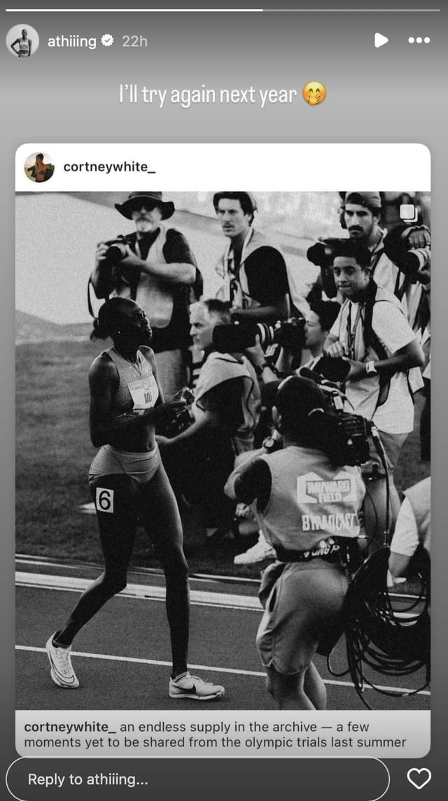 Athing Mu reacts to a glimpse of devastating fall from 2024 U.S ...