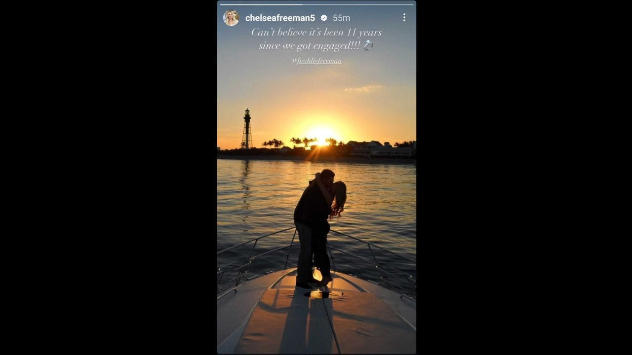 Freddie Freeman's wife Chelsea sends touching message on 11th ...