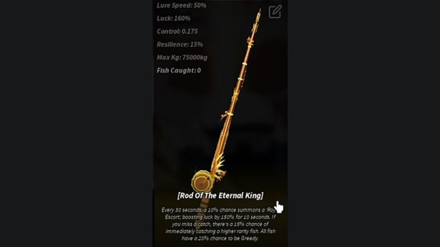 How to get Rod of the Eternal King in Fisch