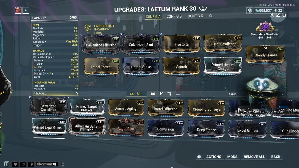 Warframe: Complete Laetum build guide
