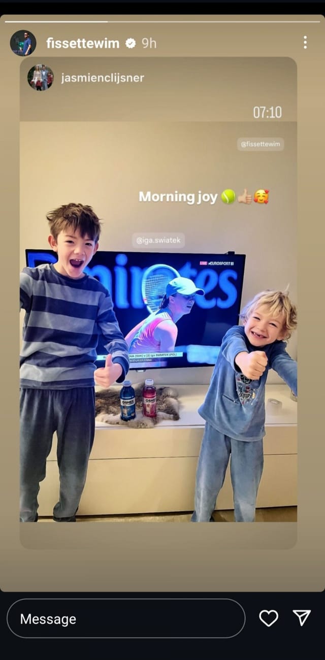 Iga Swiatek's coach Wim Fissette's wife shares adorable glimpse of ...