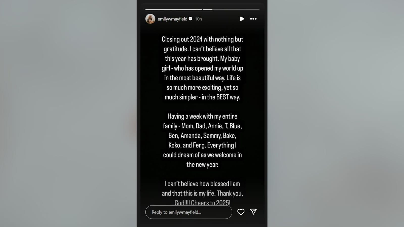 Baker Mayfield's wife Emily pens down 'beautiful' note to celebrate New ...