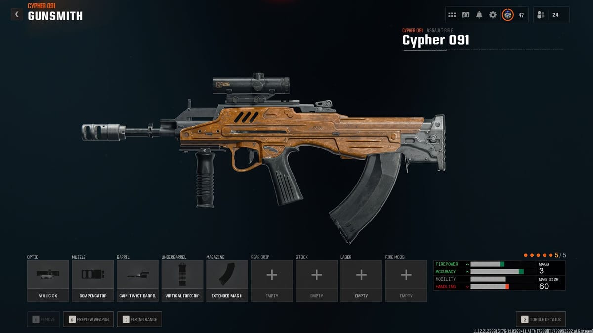 Best Cypher 091 loadout in Black Ops 6 and Warzone