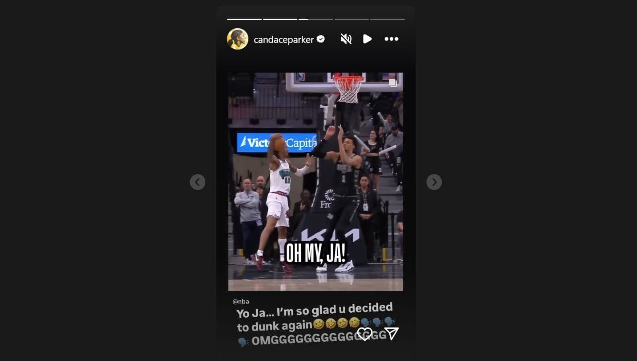 Candace Parker makes her feelings clear on Ja Morant's sensational dunk ...
