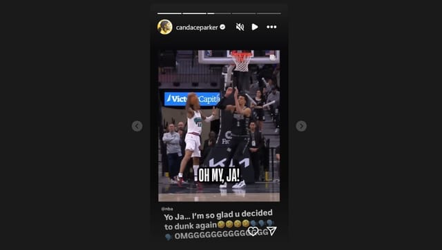 Candace Parker makes her feelings clear on Ja Morant's sensational dunk ...