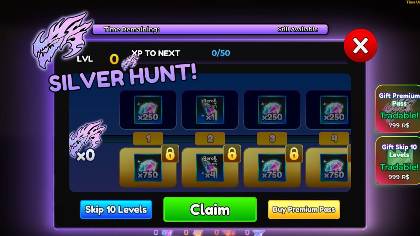 Anime Adventures Silver Hunt Battlepass: All rewards and Premium Pass price