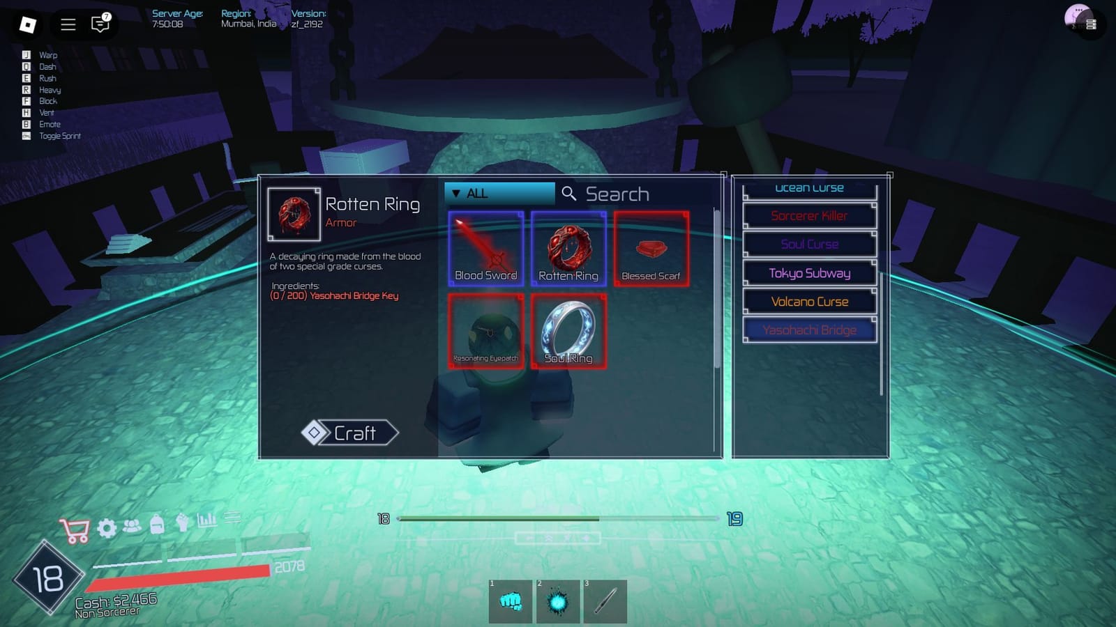 How to get Rotten Ring in Jujutsu Infinite