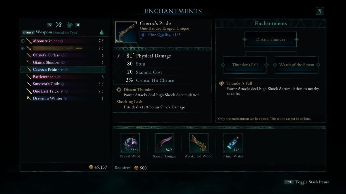 Avowed weapons tier list: All Uniques ranked