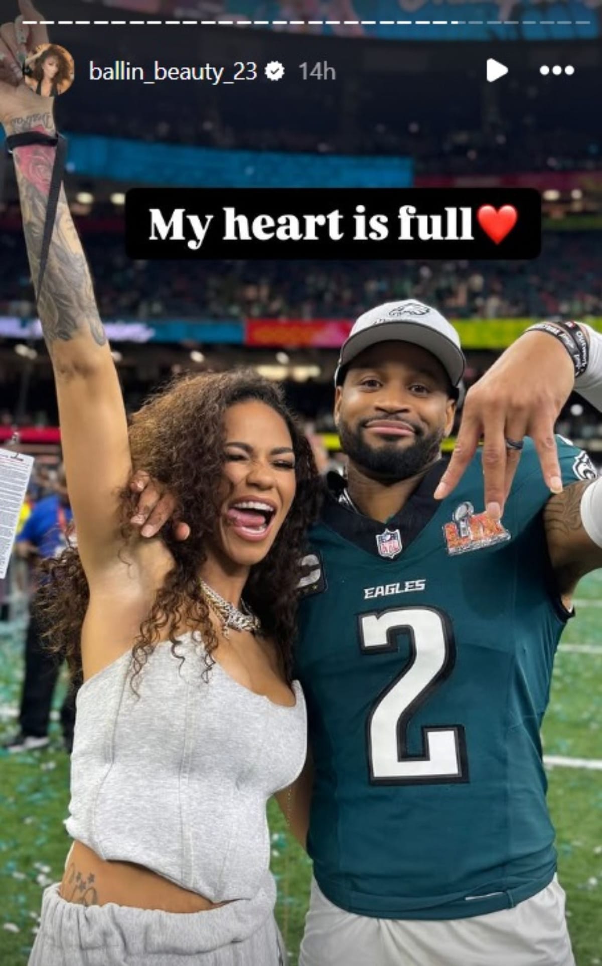Darius Slay's wife Jennifer drops 4-word message after Eagles Super ...