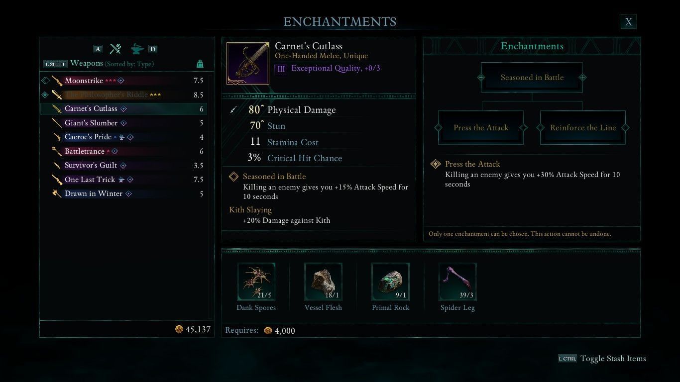 Avowed weapons tier list: All Uniques ranked