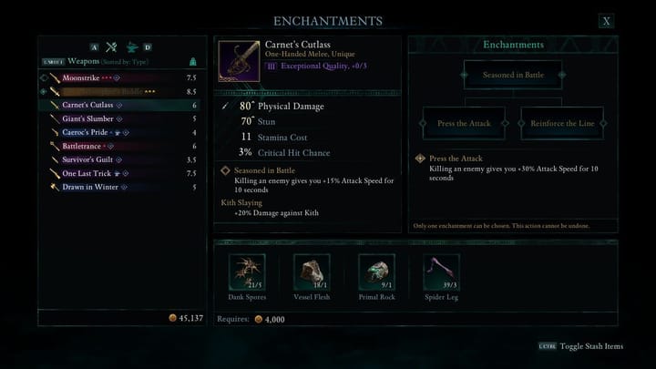 Avowed weapons tier list: All Uniques ranked