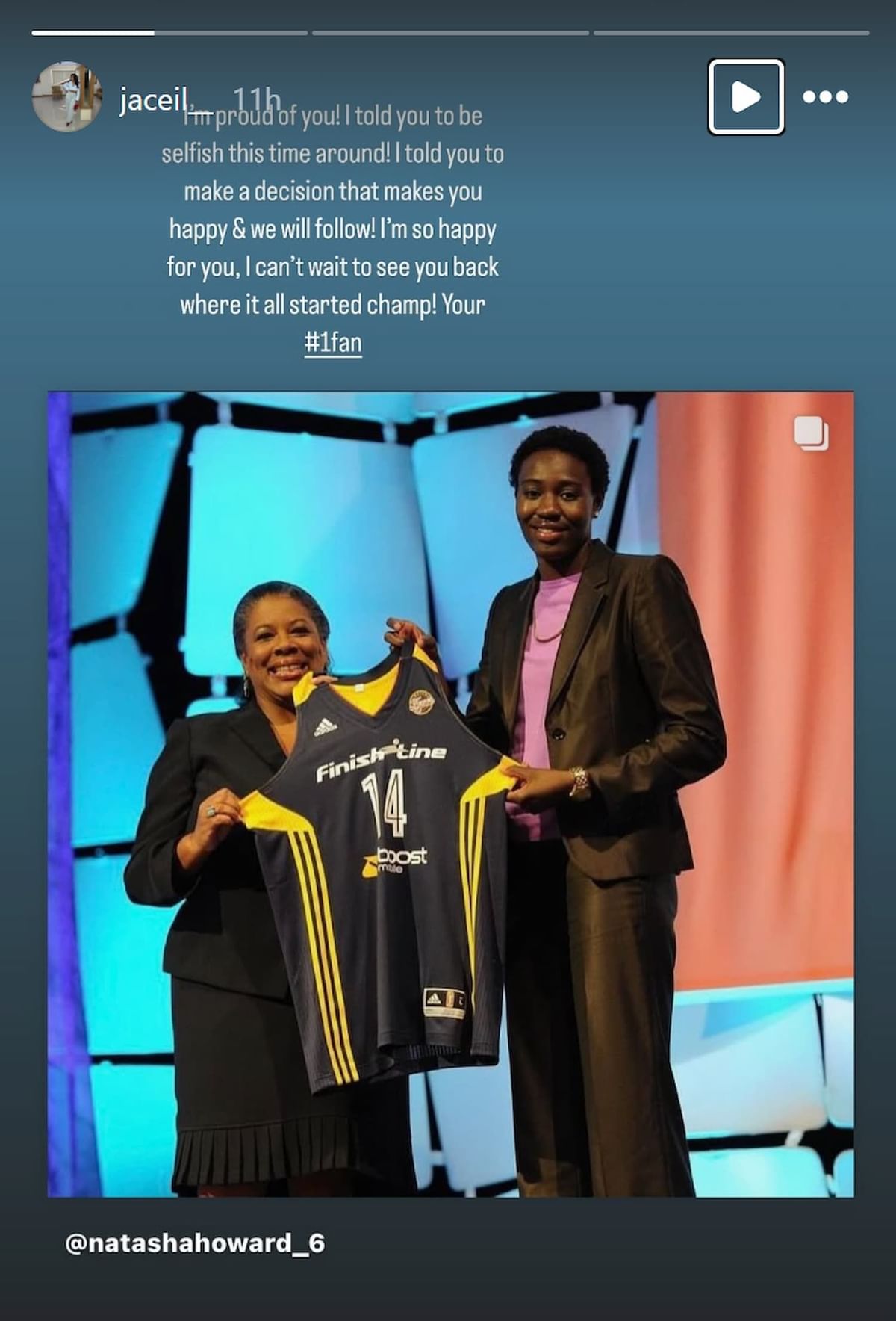 Caitlin Clark's newest teammate Natasha Howard receives heartfelt ...