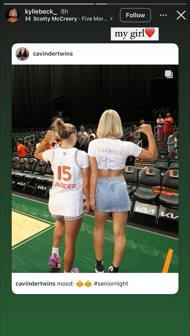 Carson Beck’s sister Kylie loves Hanna and Haley Cavinder’s snaps with ...