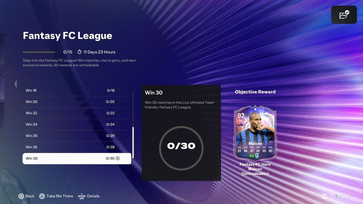 EA FC 25 Fantasy FC League objective: All tasks and rewards
