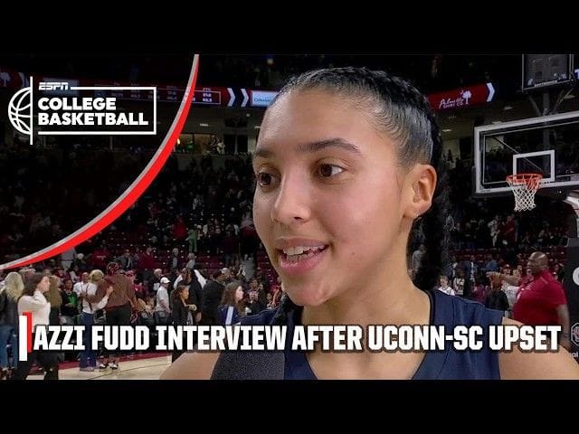 Azzi Fudd makes her feelings known on ending South Carolina's 71-game ...